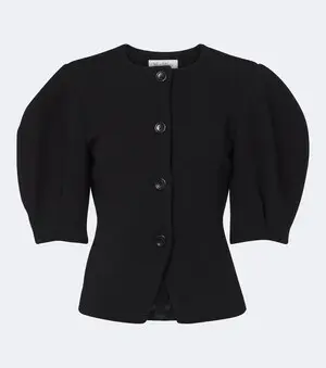 Max Mara Jersey Jacquard Jacket - Black