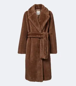 Max Mara Belted Wrap Coat - Beige