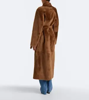 YVES SALOMON Reversible Shearling And Leather Wrap Coat