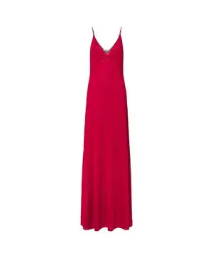 Fendi Silk Maxi Dress - Red