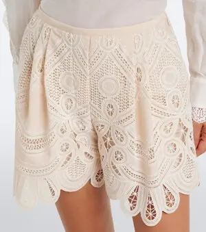 Elie Saab Macramé Shorts