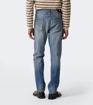 Versace Distressed Straight Jeans