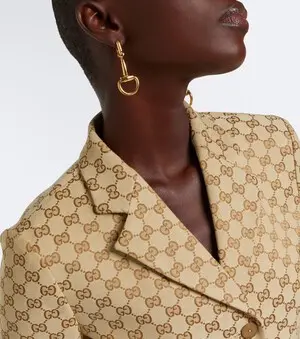 Gucci Gg Canvas Cotton-blend Blazer