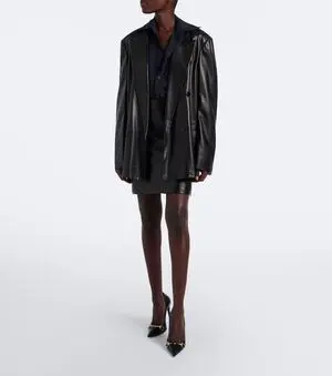 Gucci Leather Miniskirt