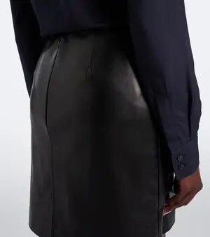 Gucci Leather Miniskirt