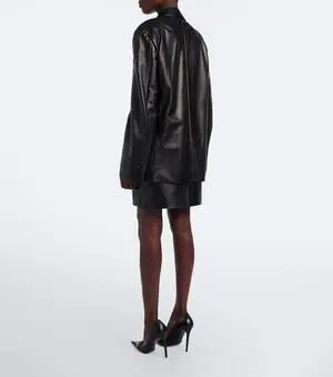 Gucci Leather Miniskirt
