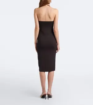 Gucci Horsebit Crêpe Jersey Midi Dress