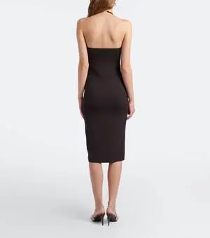 Gucci Horsebit Crêpe Jersey Midi Dress