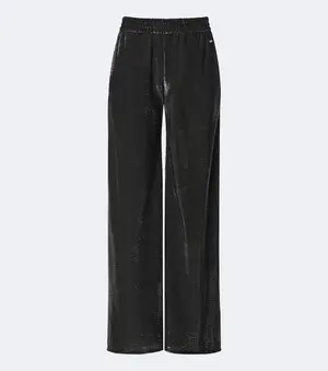 Gucci Embellished Wide-leg Pants - Black