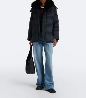 YVES SALOMON Hooded Padded Down Jacket