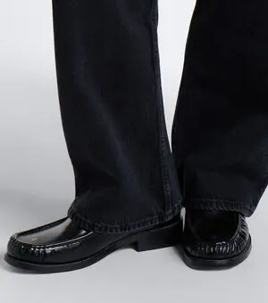 AGOLDE Low Rise Loose Wide-leg Jeans - Black