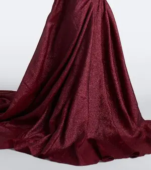 MARMAR HALIM Draped Strapless Bustier Gown