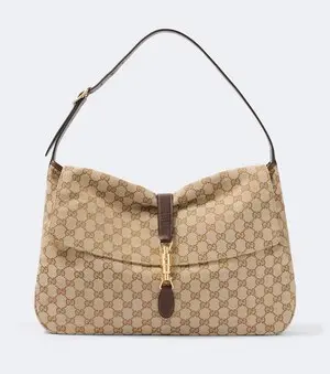 Gucci Jackie Flap Shoulder Bag - Beige