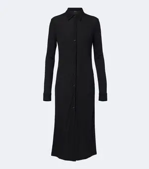 Gucci Crêpe Jersey Shirt Dress - Black