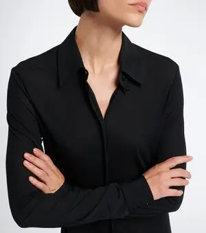 Gucci Crêpe Jersey Shirt Dress