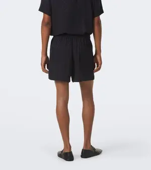 Gucci Gg Jacquard Silk Shorts