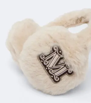 Max Mara Alpaca, Wool, And Silk Teddy Earmuffs