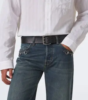 Gucci Logo Leather Belt