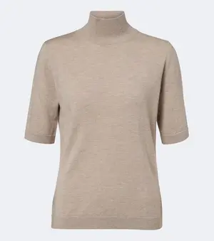 Max Mara Wool High-neck Sweater - Beige