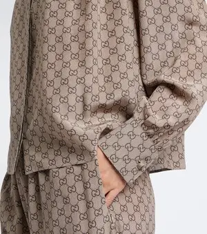 Gucci Gg Silk Crêpe De Chine Blouse