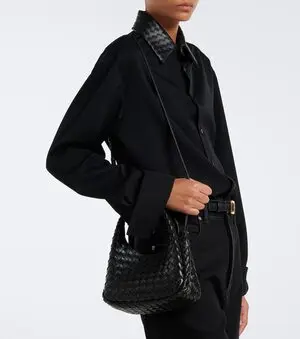 Bottega Veneta Campana Intrecciato Mini Leather Top Handle Bag