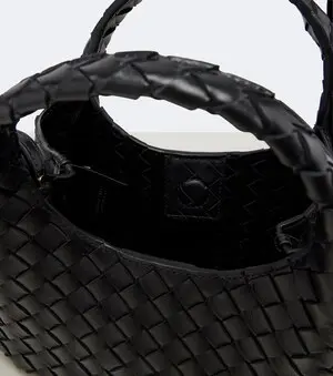 Bottega Veneta Campana Intrecciato Mini Leather Top Handle Bag