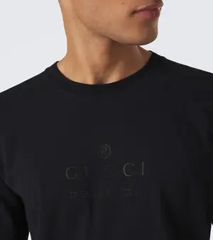 Gucci Printed Cotton-blend Jersey T-shirt