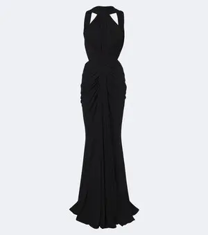 Elie Saab Draped Gown - Black