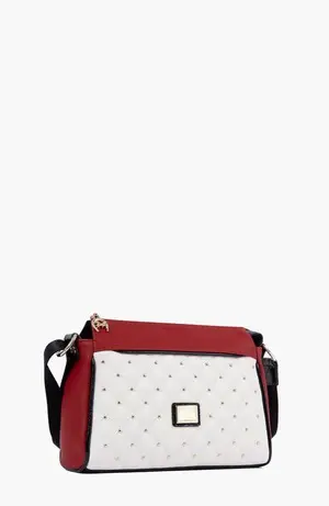 Cavalinho Quilted Crossbody Bag - Navy/red