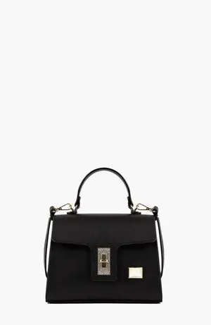 CAVALINHO Muse 559 Pebbled Leather Handbag - Black