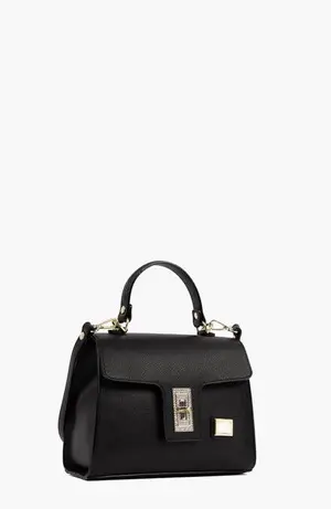 CAVALINHO Muse 559 Pebbled Leather Handbag - Black
