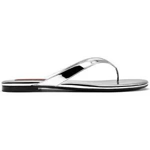 SIMONMILLER Metallic Riviera Thong Sandal - Silver