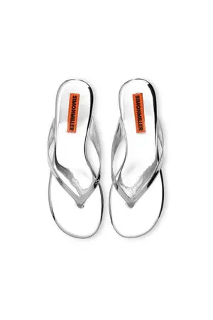 SIMONMILLER Metallic Riviera Thong Sandal