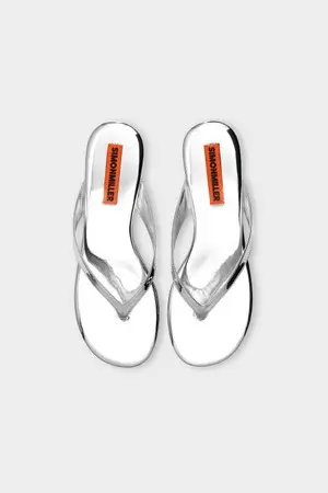 SIMONMILLER Metallic Riviera Thong Sandal