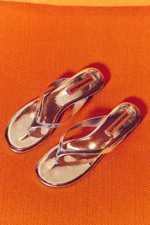 SIMONMILLER Metallic Riviera Thong Sandal