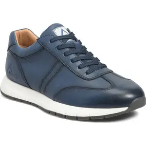 ALIGN Hudson Faux Leather Sneaker - Navy