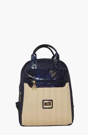 CAVALINHO Grace 395 Backpack - Navy/beige