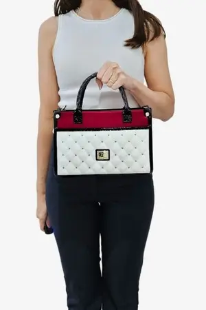 CAVALINHO Craft 568 Handbag - Navy/red