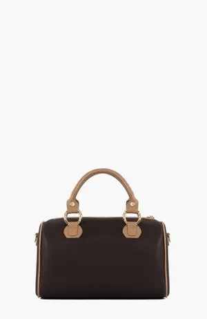 CAVALINHO 607" Handbag With Barrel Silhouette - Brown/beige