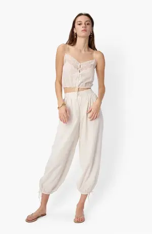 Cami Nyc Tessie Cotton & Silk Trousers