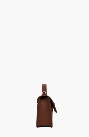 CAVALINHO Muse 517 Pebbled Leather Handbag - Camel Brown