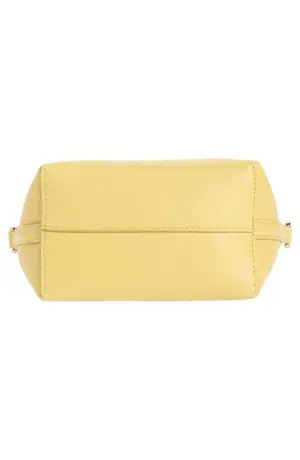 Mango Faux Leather Bucket Bag - Vanilla