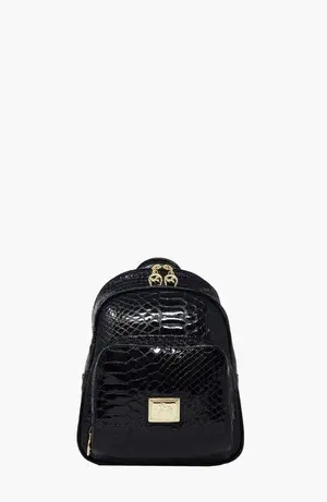CAVALINHO Gallop 525 Patent Leather Backpack Black