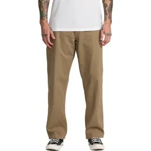 Rvca Americana 2 Flat Front Cotton Twill Chinos - Coyote