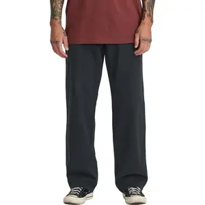 Rvca Americana 2 Flat Front Cotton Twill Chinos - Rvca Black