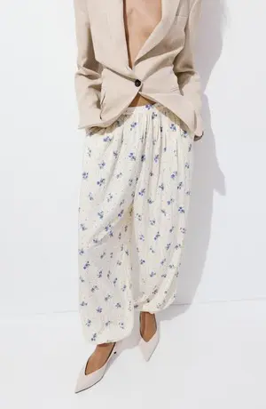 Mango Coya Floral Balloon Pants