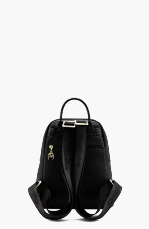 CAVALINHO Leather Backpack With Textured Accents