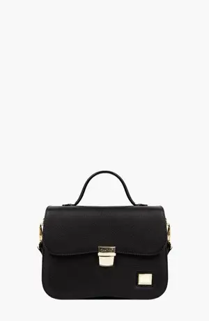 CAVALINHO Muse 600 Pebbled Leather Handbag - Black