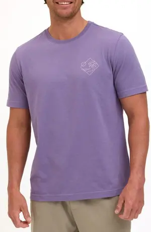 THREADS 4 THOUGHT Neon Paradise Cotton Blend Graphic T-shirt - Dusk