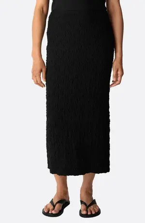 Eileen Fisher Textured Straight Skirt